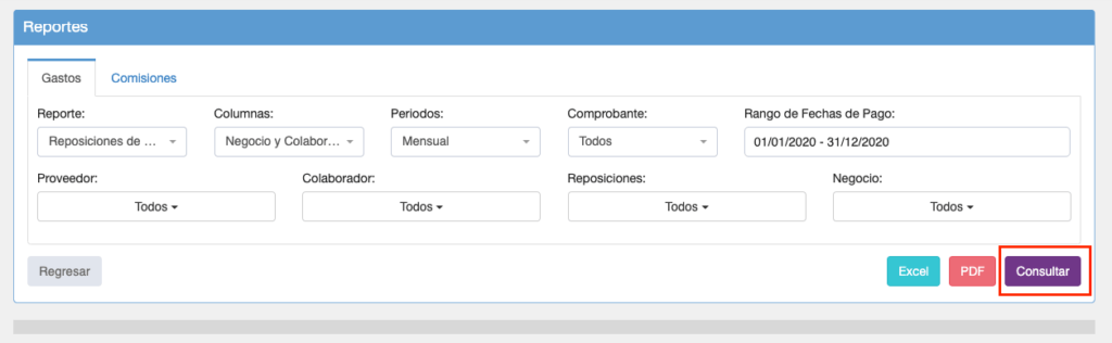 Actualización: reposiciones de gastos - Orderly