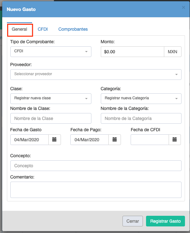 Actualización: reposiciones de gastos - Orderly