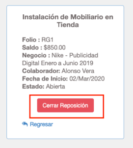 Actualización: reposiciones de gastos - Orderly
